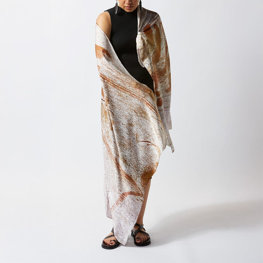 Ghost Bark Silk Scarf – Ngali